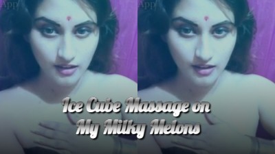 ice cube massage on my milky melons - Gunjan Aras | Movies07prime